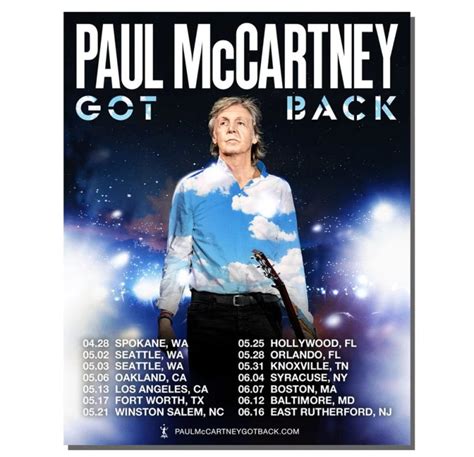 Paul Mccartney Got Back Tour 2022 Best Poster