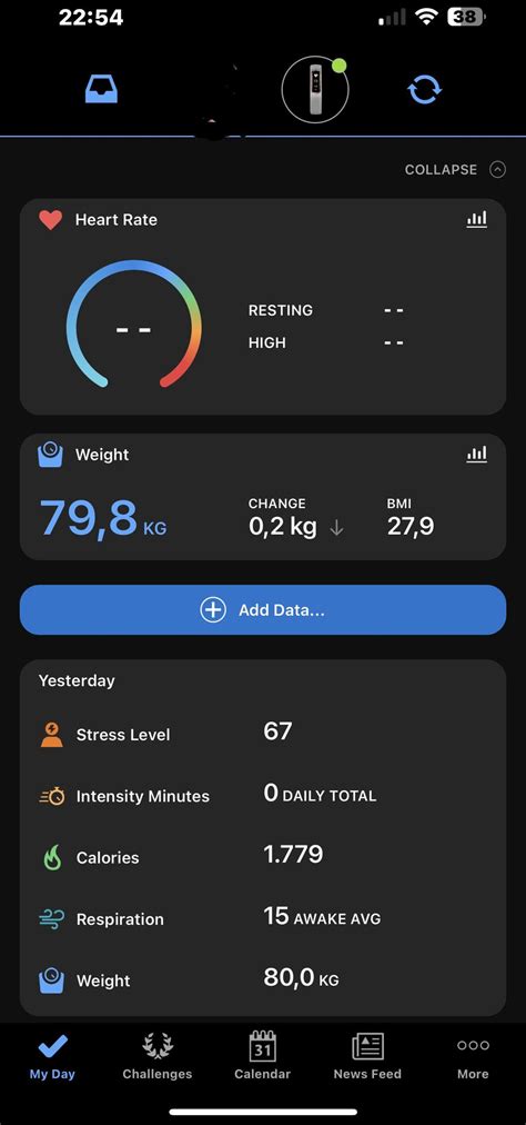Garmin Connect Dashboard Update Problem R Garmin