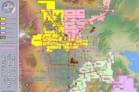 Printable Las Vegas Zip Code Map
