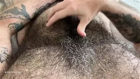 Gay Hairy Bear Teddy Wilder Jerks Off In Bathtub And Shows Off His Big