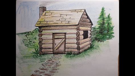 How To Draw A Log Cabin Step By Step Entertainment For All
