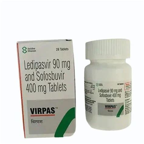 Virpas Ledipasvir And Sofosbuvir Tablets At ₹ 10000box Harvoni In New Delhi Id 2852996273373