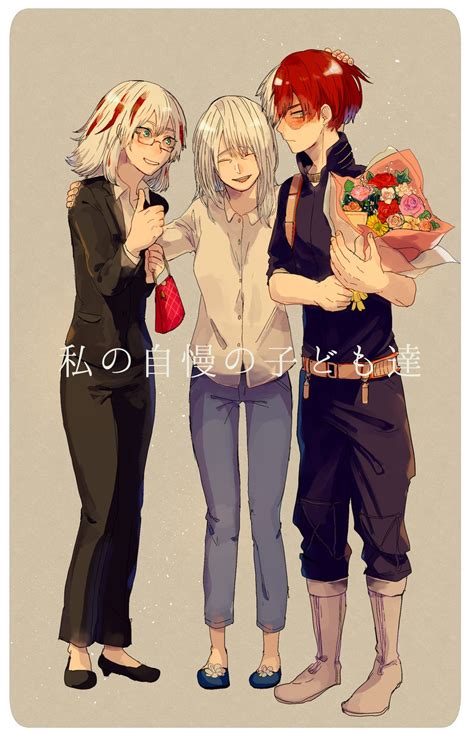 Todoroki Shouto Todoroki Fuyumi And Todoroki Rei Boku No Hero