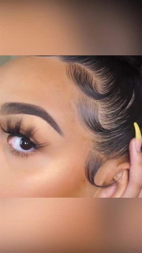 How To Lay Your Edges Video Edges Hair Hair Stylr Hair Ponytail Styles Edges Hair Hair