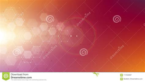 Molecular Structure Background Abstract Background With Molecule Dna Geometric Shape With