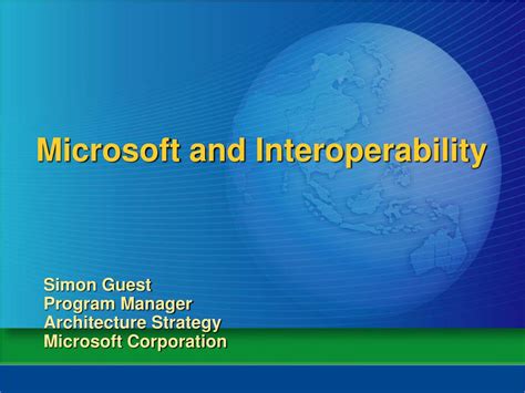 Ppt Microsoft And Interoperability Powerpoint Presentation Free Download Id684893