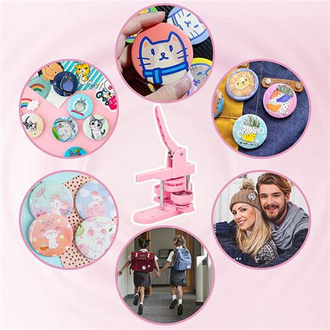 Badu Bg 25 32 58mm Комплект машини за създаване на бутони за значки с 300 бр части за бутони