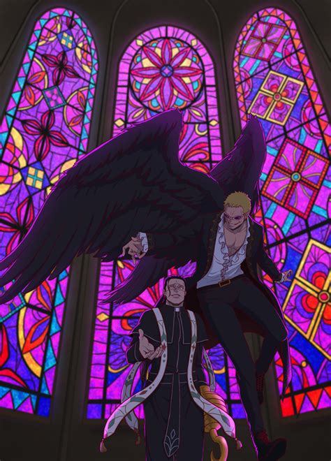 Donquixote Doflamingo And Crocodile One Piece Drawn By K Danbooru