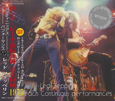 Led Zeppelin Live Long Beach 1975 2 Concerts 6cd Set Rare