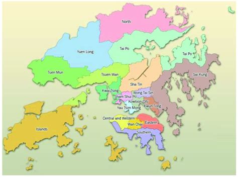 map of hong kong source [19] the other five areas namely west