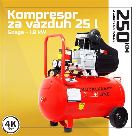 Kompresor Royal Kraft 25L i 50L - Pumpe i kompresori - OLX.ba