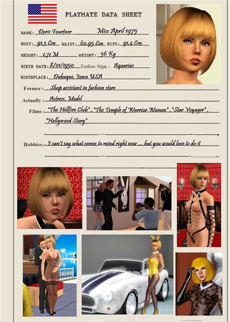 1975 Annual Data Sheet SIMLISH PLAYbabe MAGAZINE SCANS LoversLab