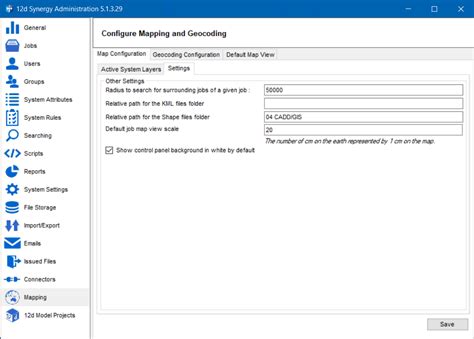Default Map Configurations