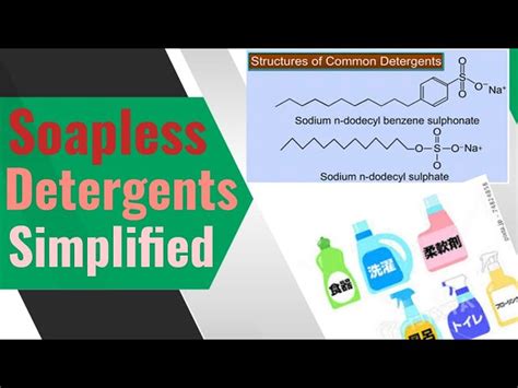 Detergents Definition Examples Diagrams A What Is Soap B Describe