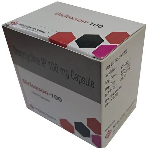 100mg Doxycycline Capsule At Rs 311 3 Box Ankleshwar Id 27260172262