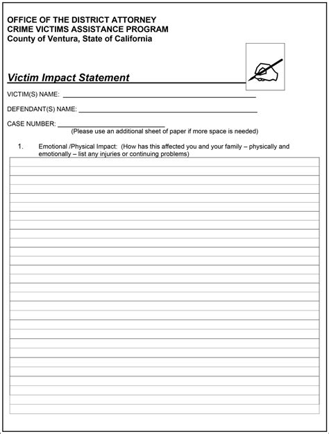 How To Prepare A Victim Impact Statement