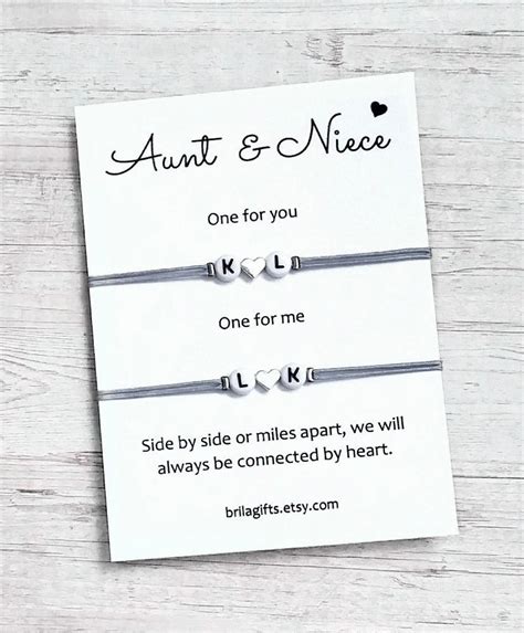 Aunt And Niece Niece Bracelet Niece T From Aunt Aunt And Niece