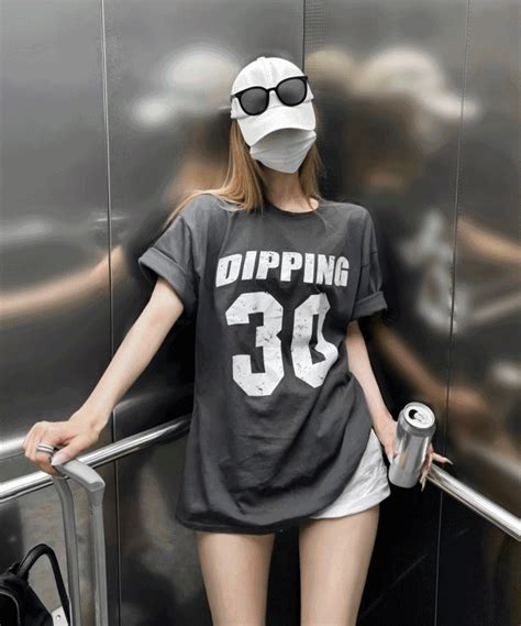 [루즈핏 꾸안꾸] 피그먼트 프린팅 오버핏 티셔츠 에이블리