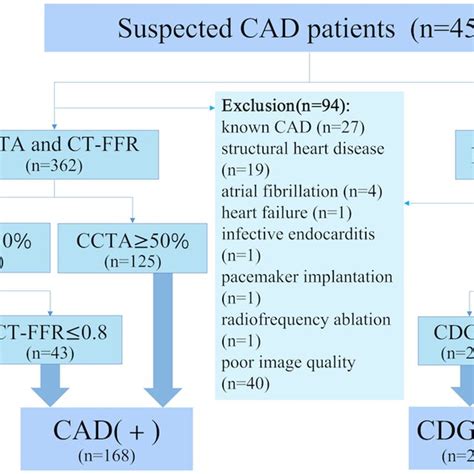 Flow Chart Of The Patient Population Included In This Study Cad −