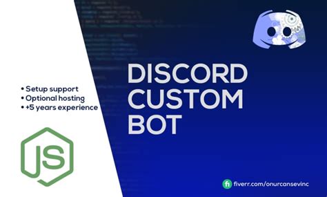 Develop A Custom Discord With Nodejs By Onurcansevinc Fiverr