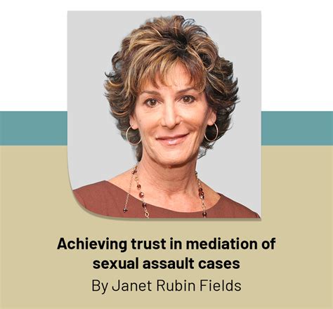 Achieving Trust In Mediation Of Sexual Assault Cases