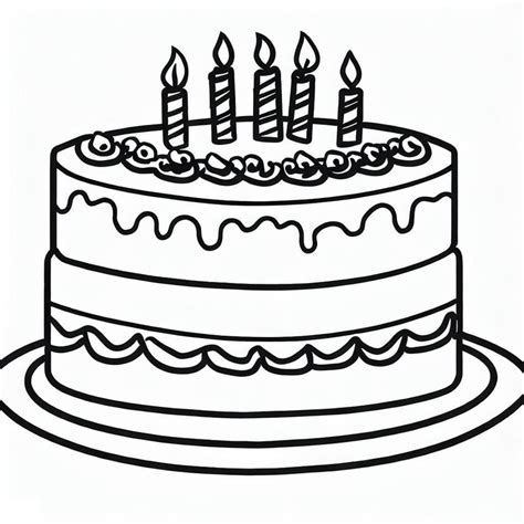 생일 케이크 색칠 공부 Kr에서 무료 색칠 공부