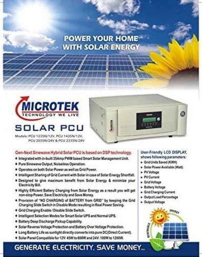 Microtek Solar System VA At Set In Sopore ID