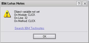 Notes Of My Lotus Notes My Datastage Hunt Object Variable Not Set