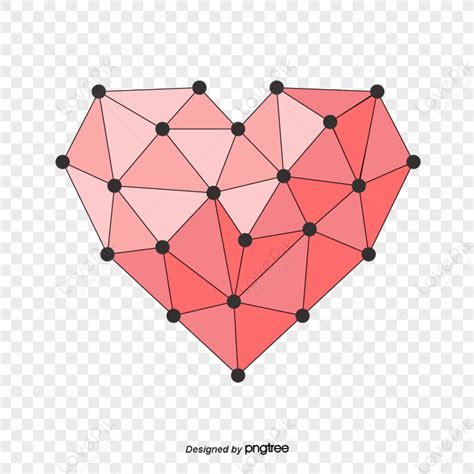 핑크 입체 하트 라인분홍색귀엽다사랑 Png 일러스트 무료 다운로드 Lovepik