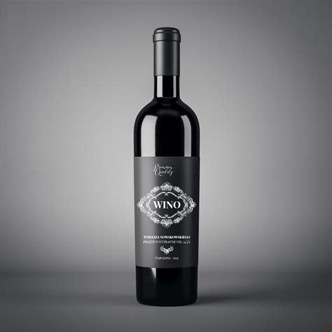 Etykiety Na Wino Z Ciemnym Tłem Primitivo 20 Szt Sklep Z Naklejkami