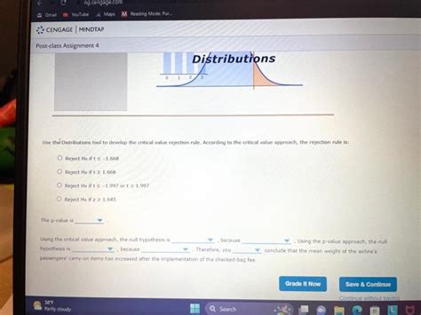 Solved 7 Hypothesis Tests About A Population Mean