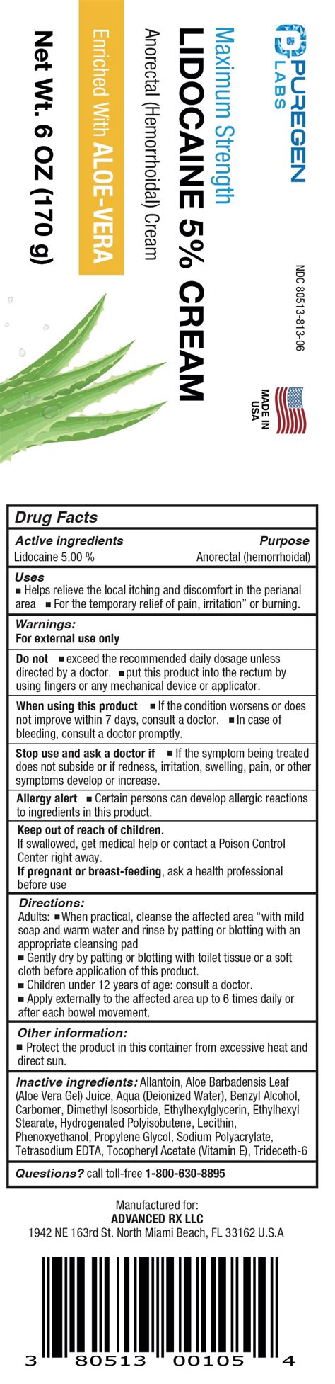 Puregen Labs Maximum Strength Lidocaine Details From The Fda Via