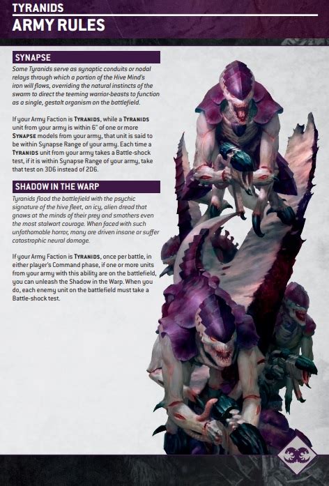 Warhammer 40k Tyranid Index Cards Out Now The Hive Mind Hungers