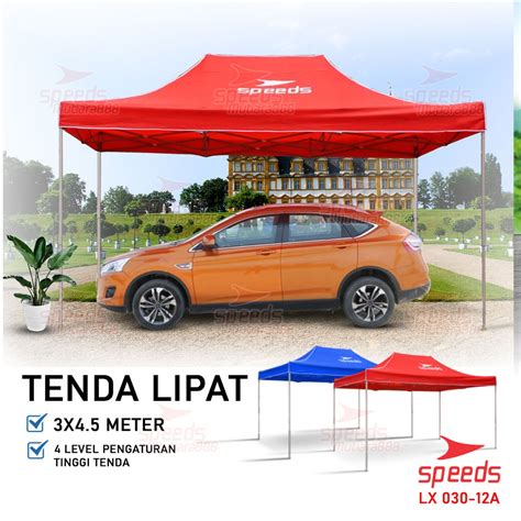 Jual Speeds Tenda Bazar Lipat X M Tiang Putih Tenda Pameran Tenda Otomatis Shopee