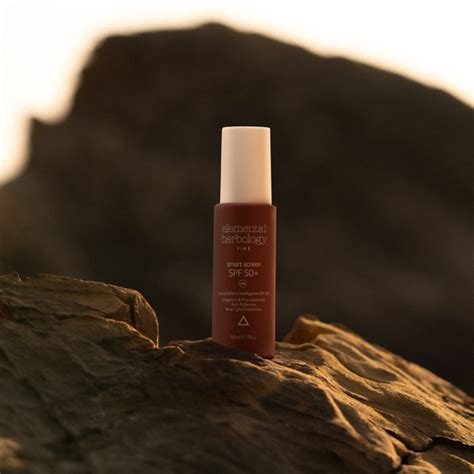 Smart Screen Spf 50 Moisturiser With Spf 50 Vitamin E And Provitamin B5 Elemental Herbology