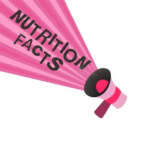 Text Sign Showing Nutrition Facts Conceptual Photo Detailed