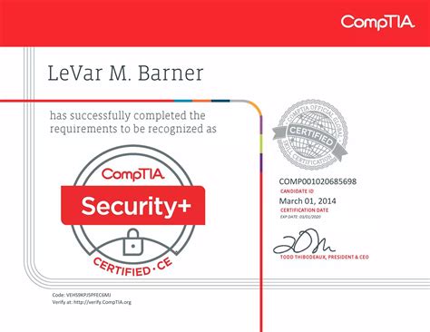 Comptia Security Ce Certificate 1 Ppt