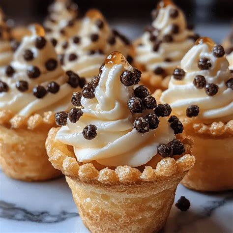 Mini Cannoli Cups Delectable Meal