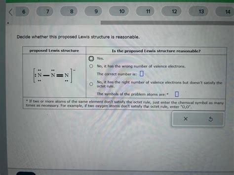 Solved Decide Whether This Proposed Lewis Structure Is Chegg Com