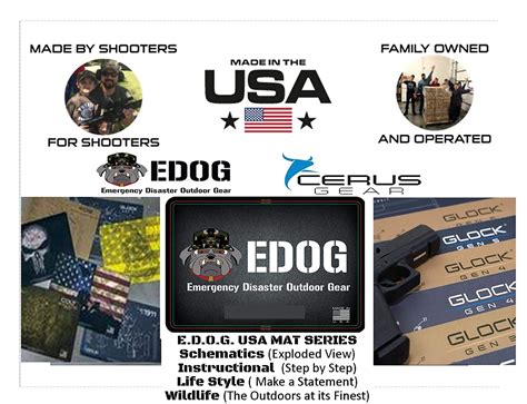 Hellcat Pro Gun Cleaning Mat Schematic Exploded View Diagram Compa