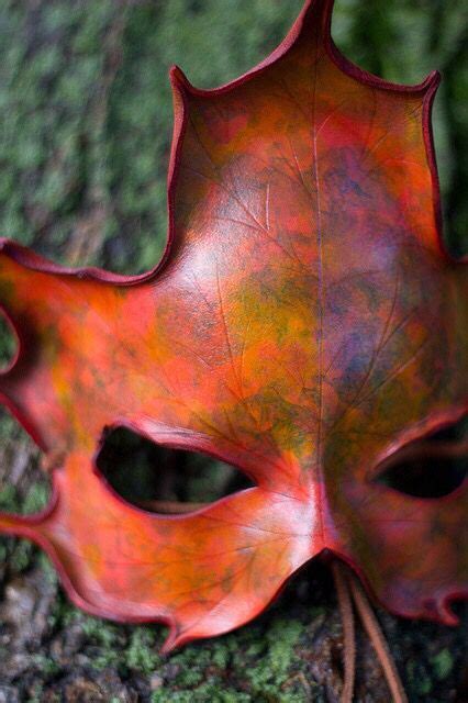 Leaf Face Mask Masks Masquerade Leather Mask Mask