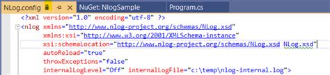 Net How To Unlock NLog Config On Visual Studio Stack Overflow