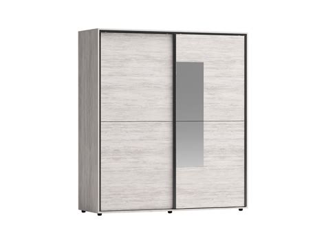 Гардероб с плъзгащи врати Аполо 8 дъб бланко