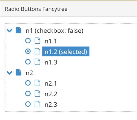 Jquery Override Radio Button For Fancytree Stack Overflow