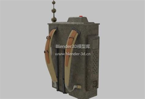 Blender 辐射76背包3d模型素材资源免费下载 Blender3d模型库