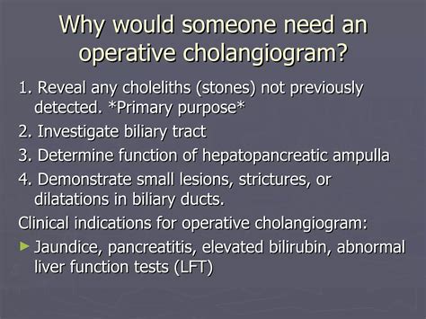 Operative Cholangiogram Ppt