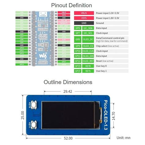 นว OlED หนาจอ LCD สำหรบ Raspberry Pi Pico IPS โมดล K ส RGB X พกเซลฝง St
