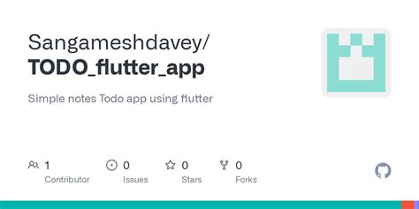 Github Sangameshdaveytodoflutterapp Simple Notes Todo App Using Flutter
