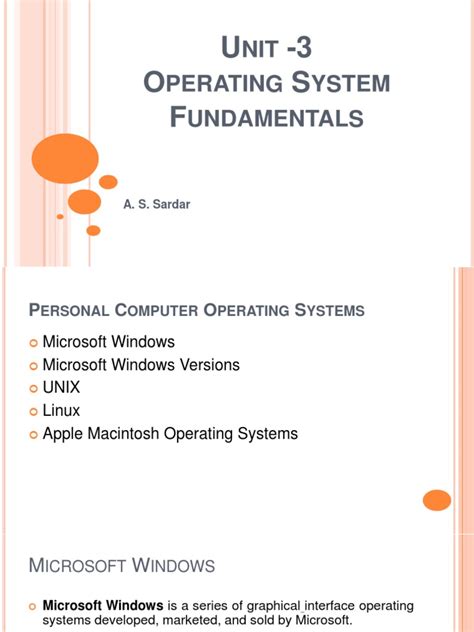 Overview Of Operating Systems Pdf Macintosh Operating System