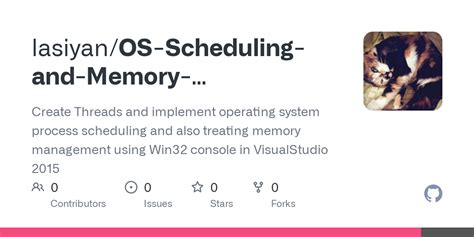 github lasiyan os scheduling and memory management create threads and implement operating